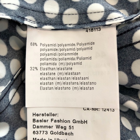 Basler | Jackets & Coats | Basler Blazer In Navy Blue And White | Poshmark